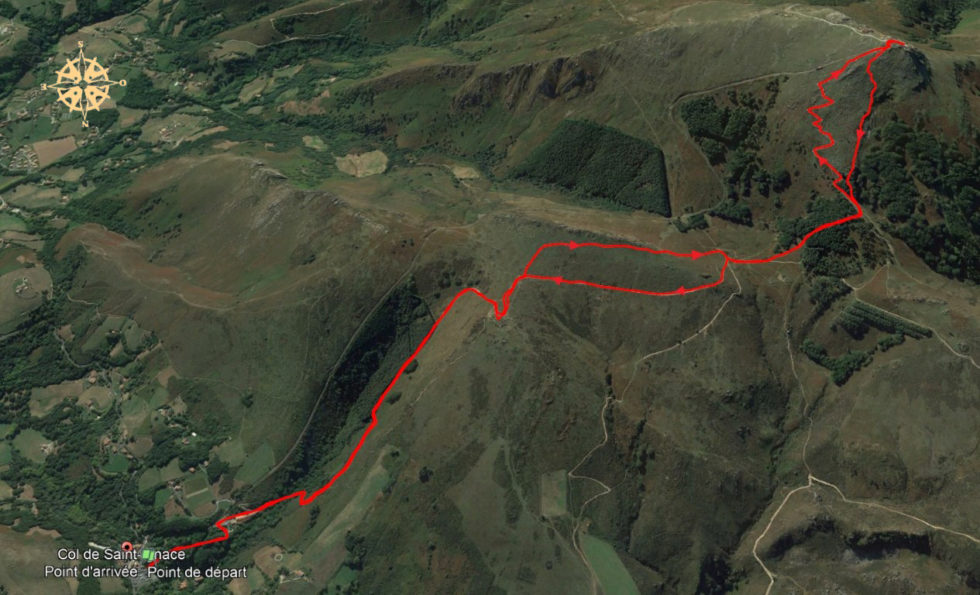 La Rhune depuis le col de St Ignace - randonnées au pays basque